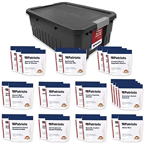 4Patriots  Food Supply - 4 週間キット - フリーズドライ食品 - 25 年の賞味期限