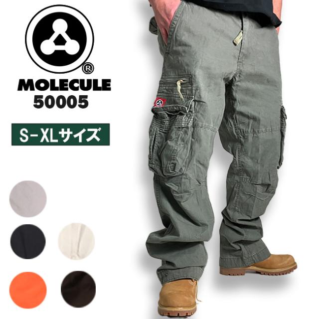 MOLECULE カーゴパンツ ワイドパンツ メンズ 50005 ルーズフィット 大きいサイズ ボトムス ミリタリーパンツ メンズ カモフラ 迷彩 B系