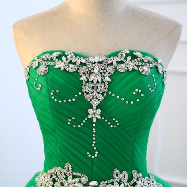 高品質 カラードレス ロングドレス パーティドレス ワンピ ビスチェ 緑