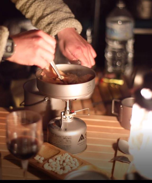 《チタンクッカー2点セット Lサイズ/ シングルウォール》【S’more /Titanium Cooker Set L】 キャンプ クッカー セット チタン クッカー 2点セット 調理器具 チタンマグ  500ml 1600ml シングル アウトドア おしゃれ チタン食器 直火 折り畳みハンドル [シングルウォール]