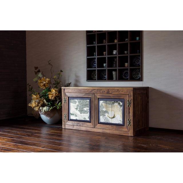 送料無料 着物生地 組み込みチェスト/ナチュラル　(両開き)【数量限定】 / お取り寄せ 通販 お土産 お祝い プレゼント ギフト おすすめ