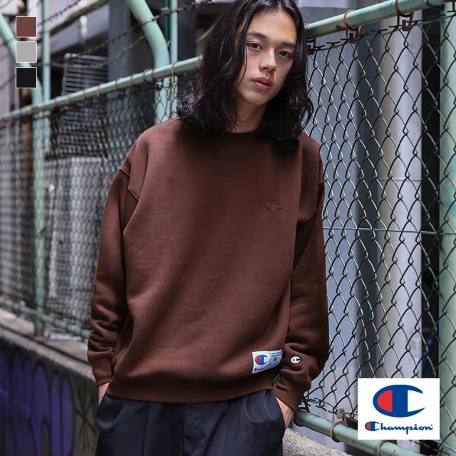 ＜冬新作＞【送料無料】『Championメンズクルーネックスウェットトップス』【メール便不可】【30】[C3-Y034 スウェット 長袖 ...