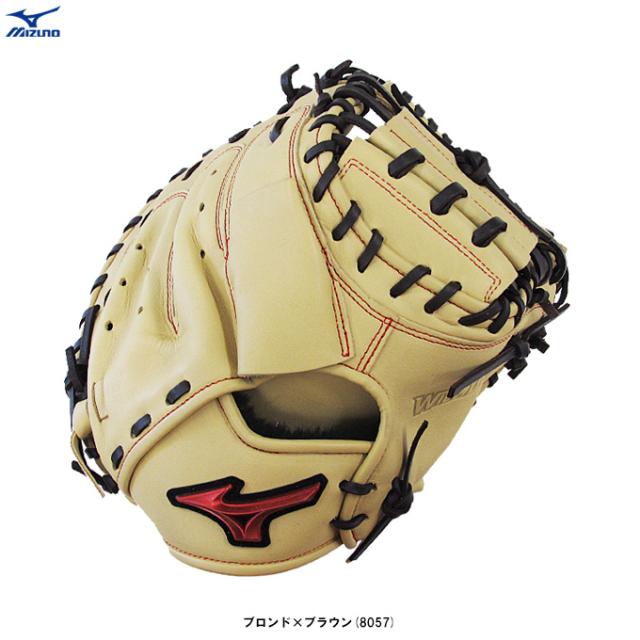 MIZUNO（ミズノ）限定 軟式用キャッチャーミット ウィルドライブ レッド 捕手用 M-R型（1AJCR33610）野球 ベースボール キャッチミット 右投げ 一般用