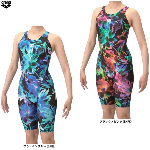 【Mサイズのみ】arena（アリーナ）アクアエクサ フィットネスワンピーススパッツ(オープンバック・ぴったりパッド)（AS5SWF05L）レディース