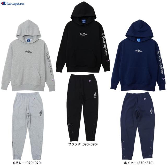 Champion（チャンピオン）キッズ フーデッドスウェットシャツ パンツ 上下セット（CKCB117/CKCB217）トレーニング ウェア ジュニア