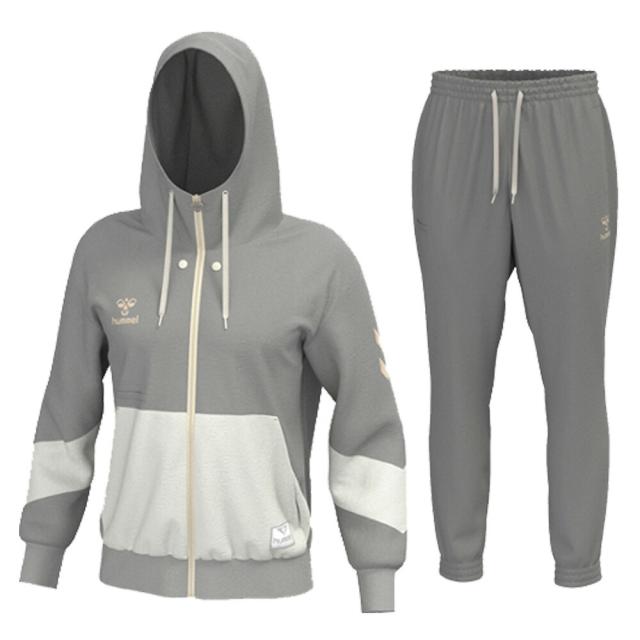 hummel（ヒュンメル）HMPスウェットフルジップジャケット パンツ 上下セット（HAP8261/HAP8261P）サッカー パーカー フードあり メンズ hummel（ヒュンメル）HMPスウェットフルジップジャケット パンツ 上下