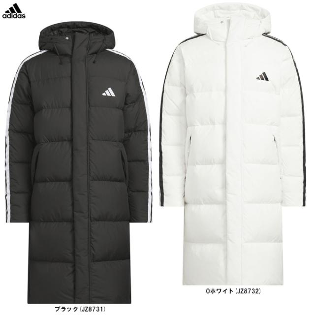 adidas（アディダス）スリーストライプス レギュラーフィット ロング ダウン コート（WF945）ロングコート ベンチコート メンズ