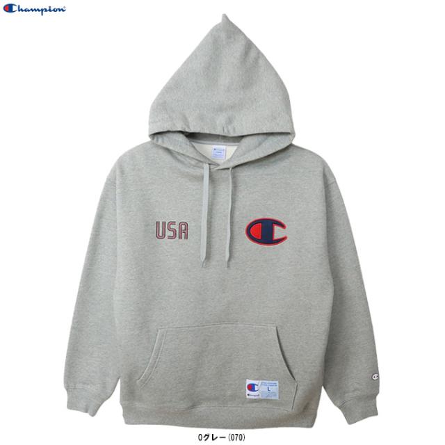 Champion（チャンピオン）フーデッドスウェットシャツ（C3A110）スポーツ カジュアル パーカー フードあり 裏起毛 メンズ