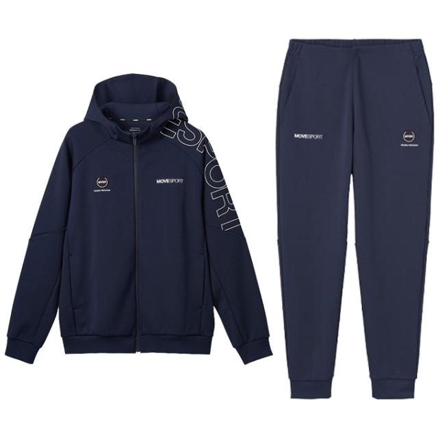 DESCENTE（デサント）S.F.TECH SHIELD フルジップフーディー パンツ上下セット（ST4FSW45M/ST4FPZ44M）ウィンドブレーカー メンズ