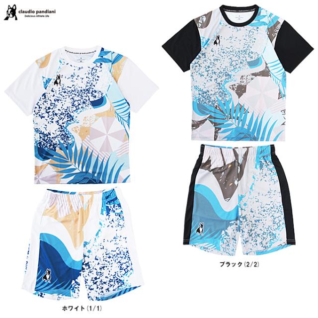 junky（ジャンキー）Resort ワークアウトシャツ パンツ 上下セット（CP25C03/CP25C04）フットサル スポーツ 半袖 Tシャツ ハーフパンツ Claudio Pandiani メンズ
