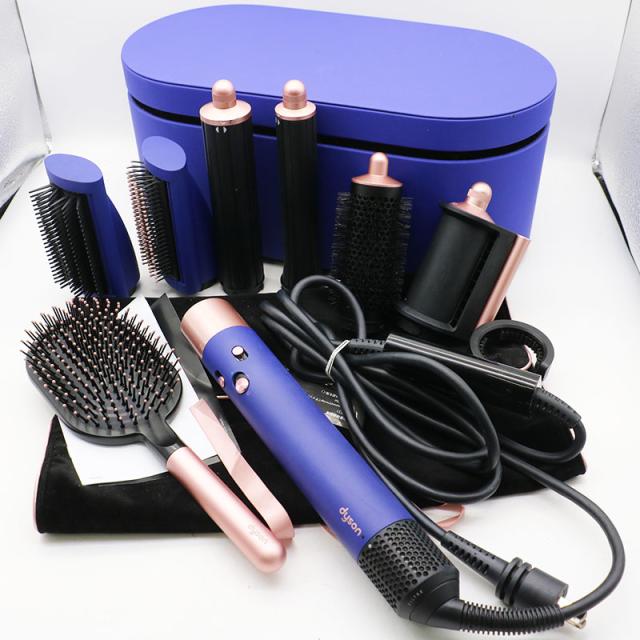 dyson ダイソン Airwrap マルチスタイラー Complete Long 収納ポーチ付きHS05 ビンカブルー／ロゼ 中古難有