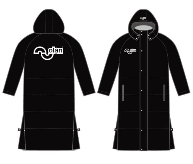 olan オーラン 昇華ベンチコート（中綿入り）メンズ レディース サッカー スポーツ アウター 長袖 長ズボン 受注生産