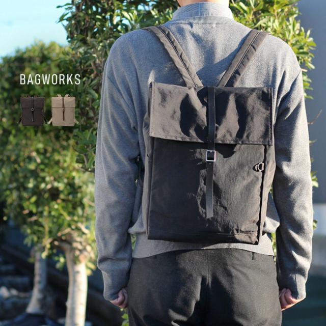 BAGWORKS BOYSCOUTSMAN2 WATER RESIST(バックパック おしゃれ 超軽量 リュックサック スクエア メンズ レディース 兼用 リュック 軽量 軽い 弱 撥水加工 撥水 タイプ 通勤 旅行)