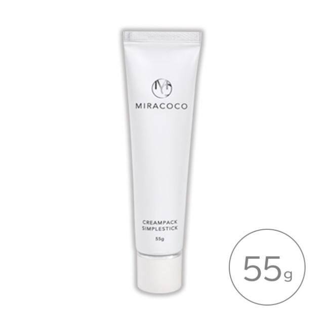 MIRACOCO ミラココ クリームパック シンプルスティック(コラーゲン パック 肌 顔 うるおい 艶 乾燥 保湿 美容 目元) 1-2Wの ...