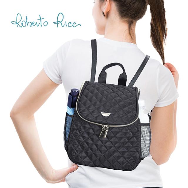 ロベルトリッチ 3WAY 多機能カバン(レディース リュックサック バックパック キルティング リュック ブラック おしゃれ きれいめ 可愛い 大人可愛い 女性 バッグ かばん 大容量 おでかけ 通勤) 1-2W