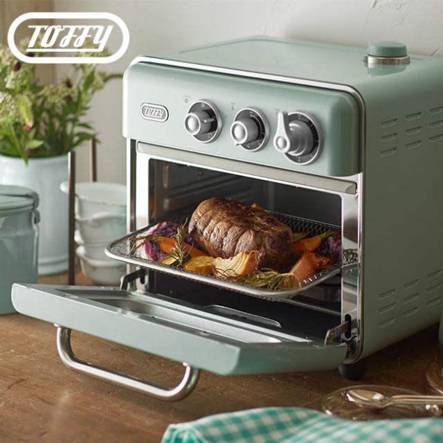 Toffy トフィー ノンフライオーブントースター K-TS5(ノンフライ オーブントースター オーブン トースター おしゃれ かわいい デザイン トースト 調理 料理 お菓子 作り お菓子作り ヘルシー キッチン 家電 キッチン家電)