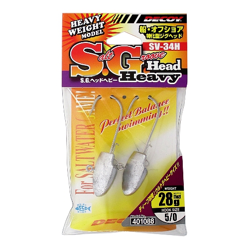 DECOY SV−34H SG HEAD Heavy ＃5／0−28gの通販はau PAY マーケット - 釣具のキャスティング au PAY マーケット店 | au PAY マーケット－通販サイト