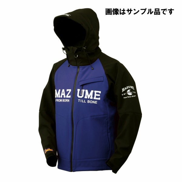 【訳あり】マズメ 防寒服アウター ウインドカットジャケット ダブルトーン ブラック×ネイビー S 防寒着 防寒ウェア