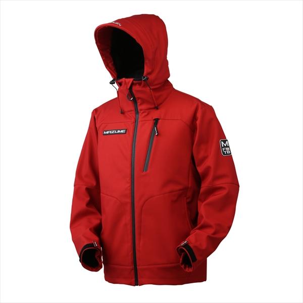 【訳あり】マズメ 防寒服アウター MZFW-797 mazume ウインドカットジャケット レッド LL