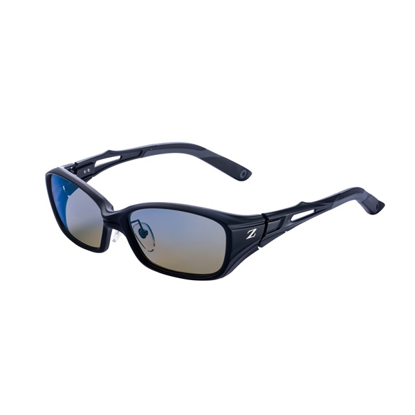 ゼクー 偏光グラス F-1984C デヴォン(DEVON) トゥルービュースポーツ/ブルーミラー マットブラック (限定ミラーモデル)