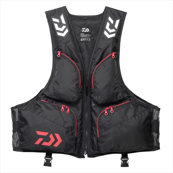 ダイワ ライフジャケット DF-6324 ライトフローティングベスト ブラックレッド フリー