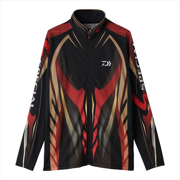 ダイワ ウェア DE-7225 スペシャルロングスリーブフルジップシャツ マグマブラック 3XL
