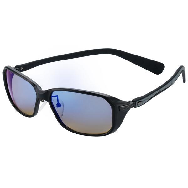 ゼクー 偏光グラス F-2180 TIDA マットブラック トレビュースポーツ/ブルーミラー