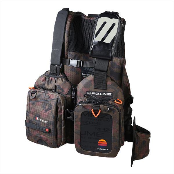 mazume ライフジャケット MZLJ-828 mazume レッドムーンライフジャケット9 カモ ブッシュカモ フリー