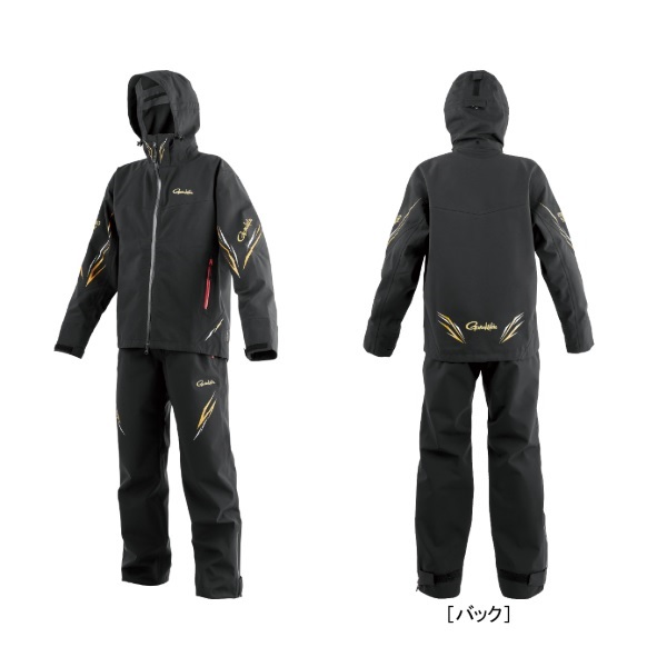 がまかつ レインウェア GM3785 アルテマシールドプロレインスーツ ブラック LL