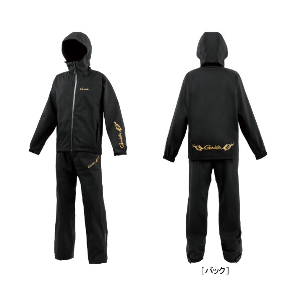 がまかつ レインウェア GM3784 Gスペック レインスーツ ブラック/ゴールド L