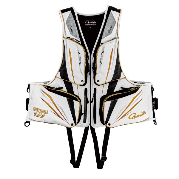 がまかつ ライフジャケット GM6005 アルテマシールドプロフローティングベスト ホワイト L