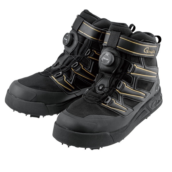 がまかつ  GM4549 Gスペック スパイクシューズ ブラック/ゴールド LL
