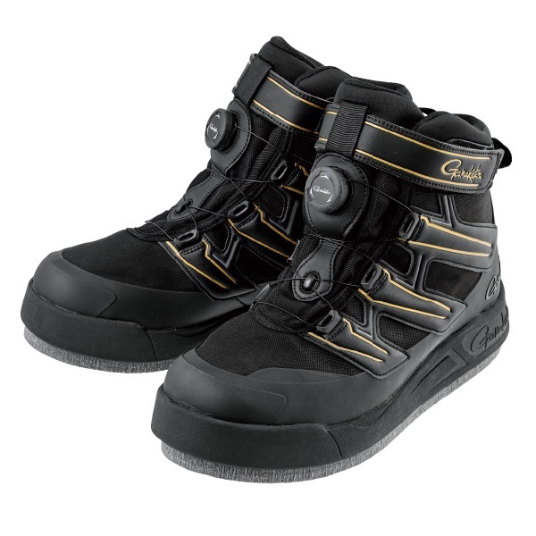 がまかつ  GM4550 GSフェルトスパイクシューズ(パワータイプ) ブラック/ゴールド 3L