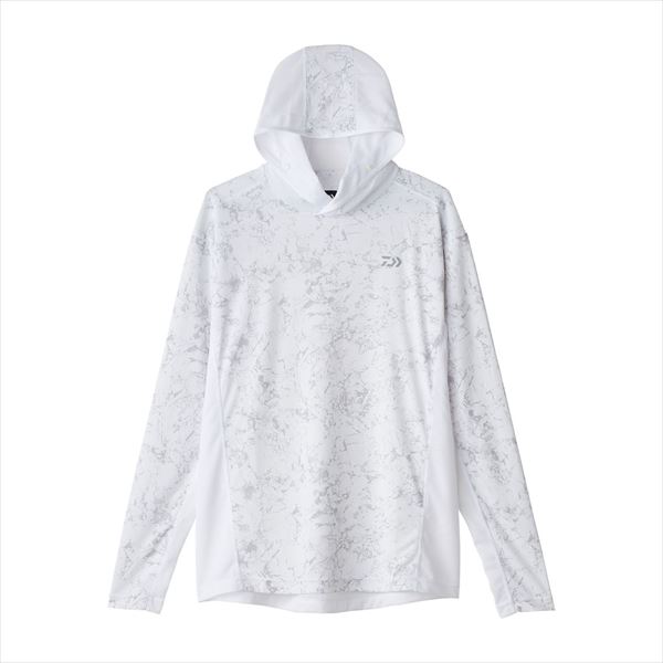 ダイワ ウェア DE-3625 ボートゲームフーディーシャツ マーブルホワイト XL