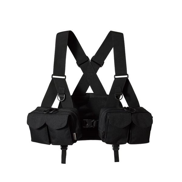 双進 フィッシングベスト 10013 SCライトゲームベスト ブラック フリー