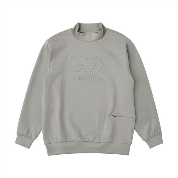 ダイワ ウェア DE-8725 DANROTECH スウェットモックネック グレー 2XL