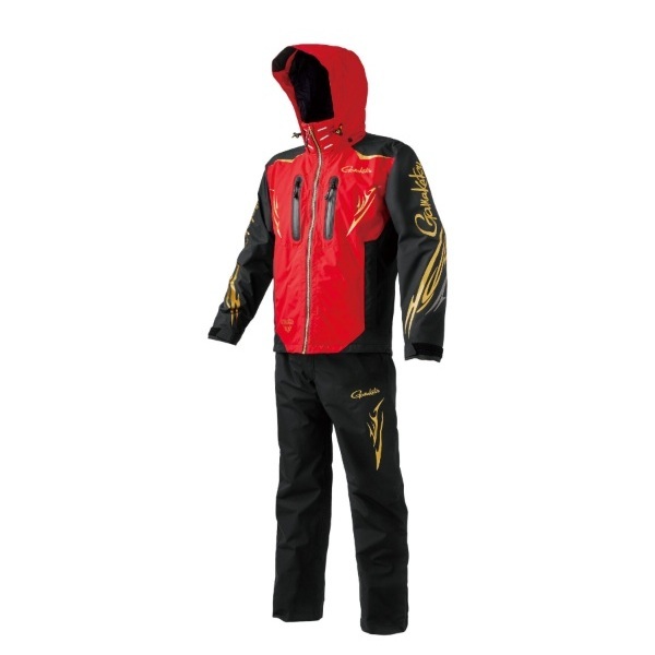 がまかつ レインウェア GM3797 アルテマシールドレインスーツ レッド 3L