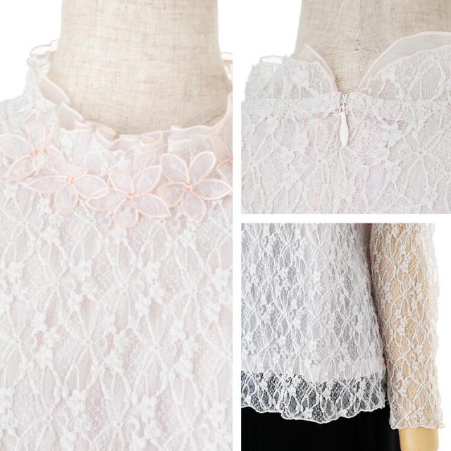 日本製 フォーマル ブラウス レースブラウス コーラス 衣装 コーラス