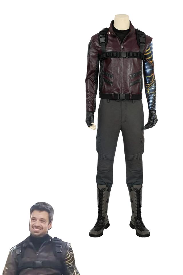 ファルコン＆ウィンター・ ソルジャー バッキー バーンズ The Falcon and the Winter Soldier Winter Soldier Bucky Barnes キャラクター仮装 コスプレ衣装 コスチューム コスプレ[4565]