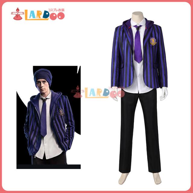 Wednesday Addams Enid sinclair アヤックス・ペトロポリス ネバーモア・アカデミー ユニフォーム 制服 コスプレ コスチューム[5074]