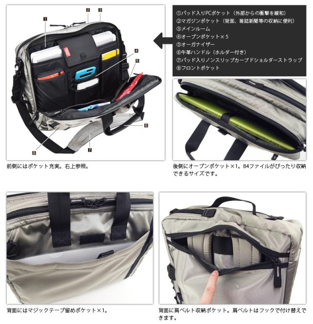 マンハッタンパッセージ MANHATTAN PASSAGE 3WAY ビジネスバッグ B4