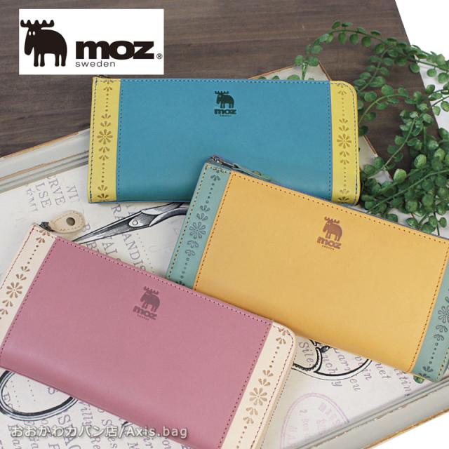 モズ MOZ moz L字ファスナー長財布 Flower フラワー 86066 (北海道沖縄/離島別途送料) 正規取扱店