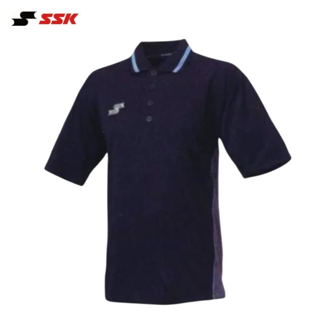 SSK レプリカ審判半袖シャツ ブラック [UWP241R] 2024年〜モデル M〜XO2 エスエスケイ 審判服 野球審判用 アンパイア用 ラッピング不可