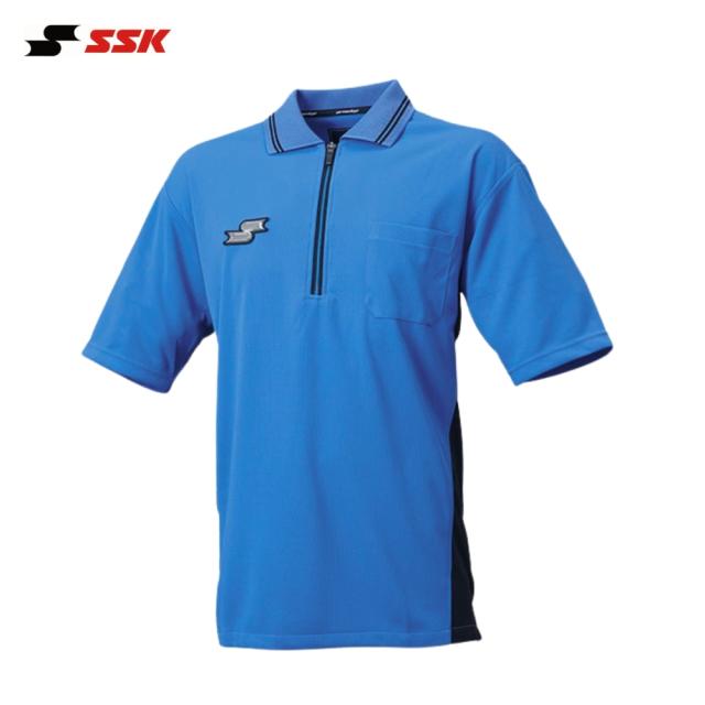 SSK レプリカ審判半袖シャツ NPブルー [UWP243R] 2024年〜モデル エスエスケイ 審判服 野球審判用 アンパイア用 ラッピング不可