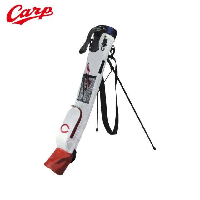 広島東洋カープ ゴルフ ラウンドスタンドバッグ (フード無し) ホワイト [HCCC-4429] レザックス LEZAX ラッピング不可