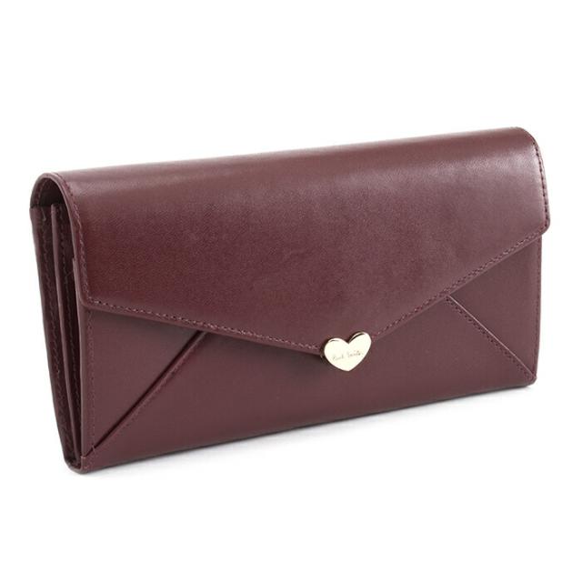 ポールスミス 財布 長財布 Paul Smith ワイン pwu927-80 レディース 婦人 ギフト 定番 彼氏 彼女 プレゼント