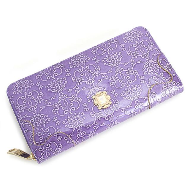 アナスイ 財布 長財布 ラウンドファスナー 紫(パープル) ANNA SUI 310490-90（317970）レディース 婦人 ギフト 定番 彼氏 彼女 プレゼント