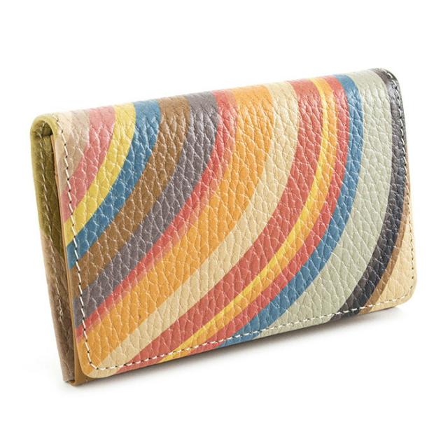 ポールスミス 名刺入れ カード入れ カードケース マルチ柄 Paul Smith pwu014-17 レディース 婦人 ギフト 定番 彼氏 彼女 プレゼント