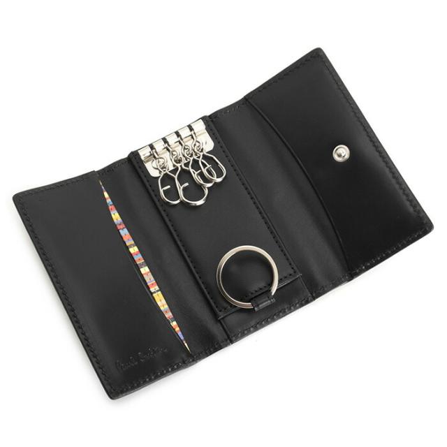 展示品箱なし ポールスミス キーケース リング付き 黒(ブラック) Paul Smith psy902-10 メンズ 紳士