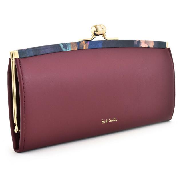 展示品箱なし ポールスミス 財布 長財布 がま口財布 Paul Smith バーガンデ pwd775-80 レディース 婦人